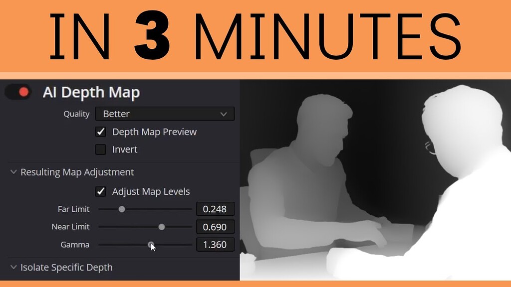DaVinci Resolve AI Depth Map Explained - Fusion - PostProList